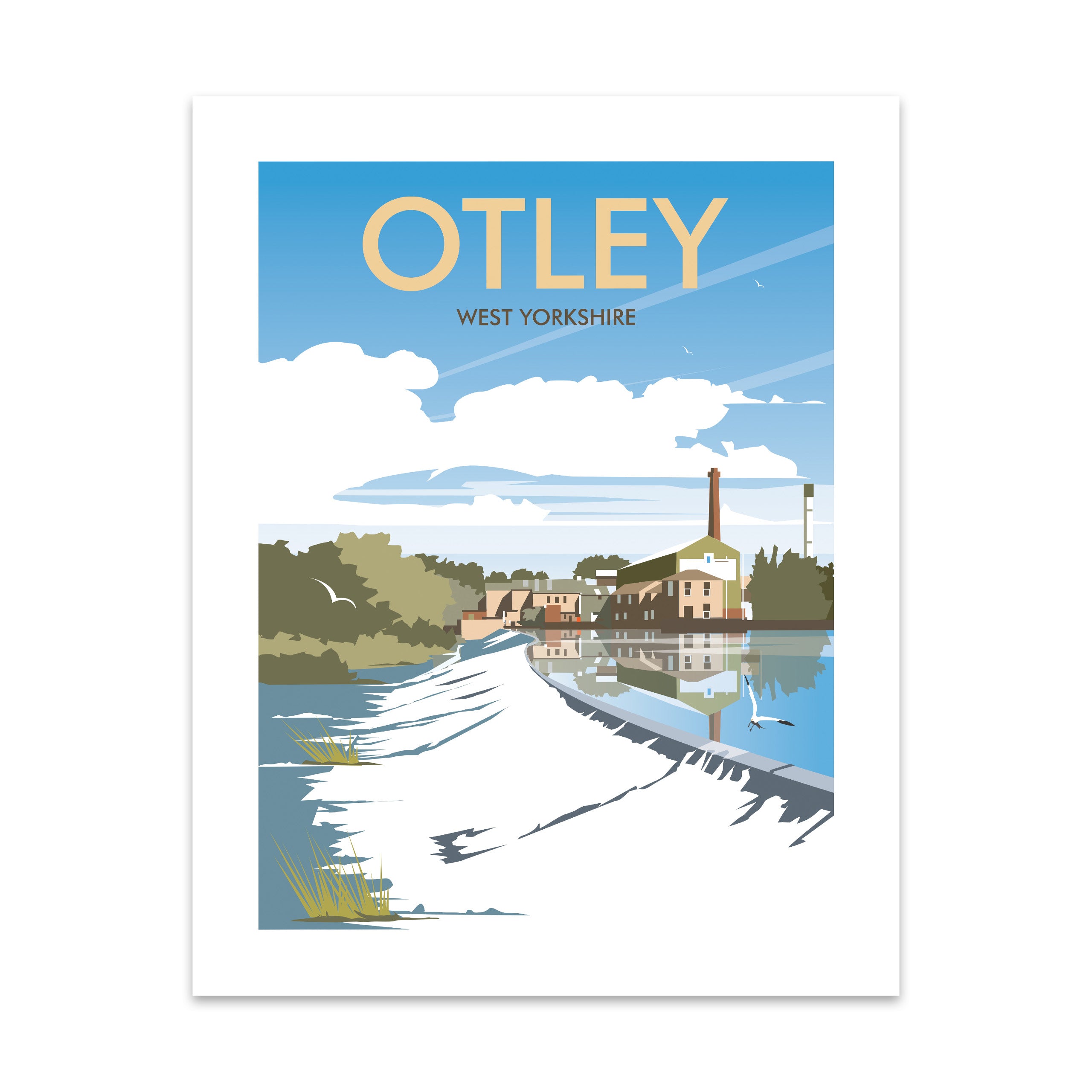 Otley, West Yorkshire Art Print – Dave Thompson Art