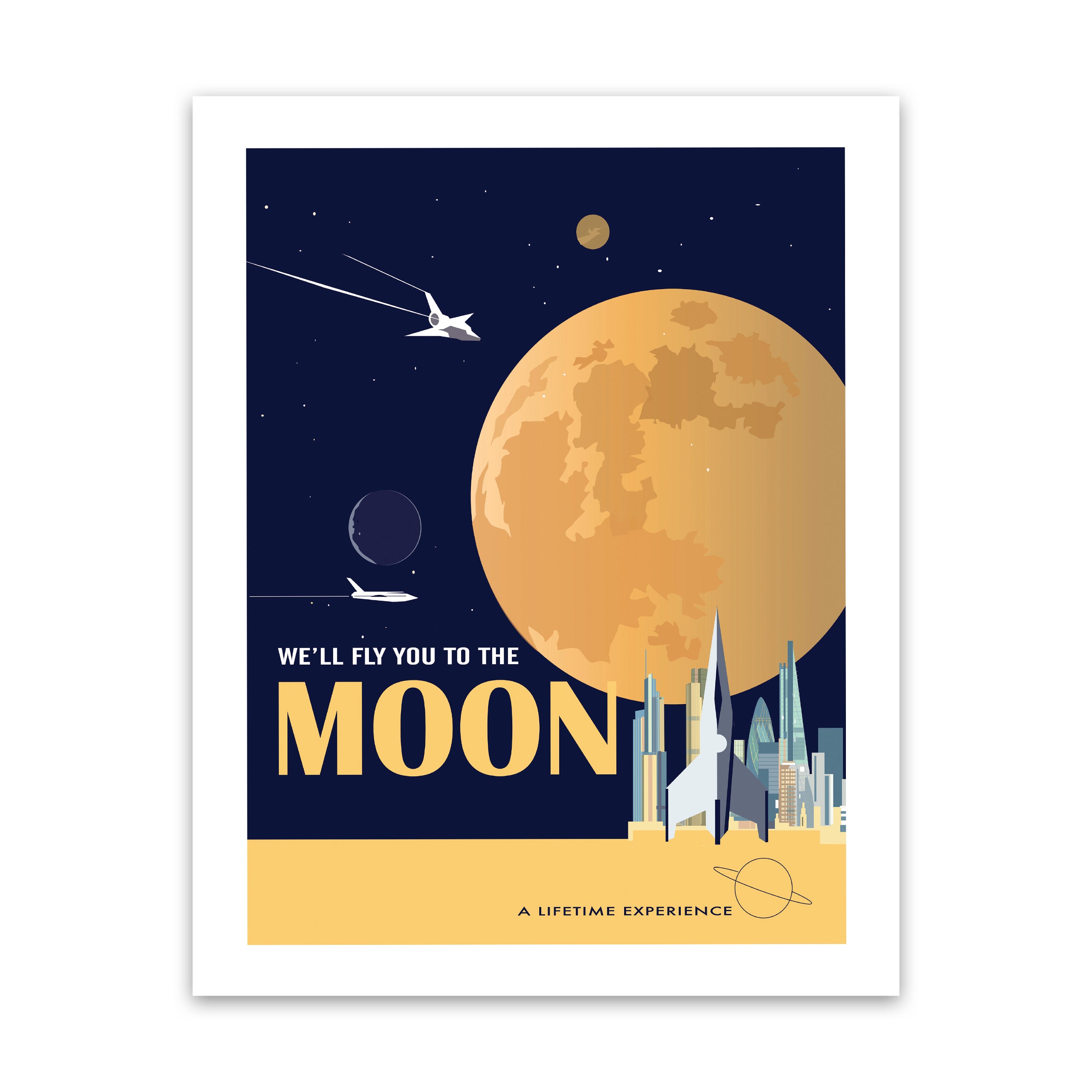 To The Moon Art Print – Dave Thompson Art